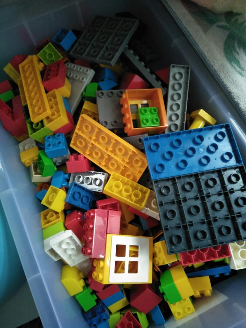A big box of duplo blocks, Hobbies & Toys, Toys & Games on Carousell