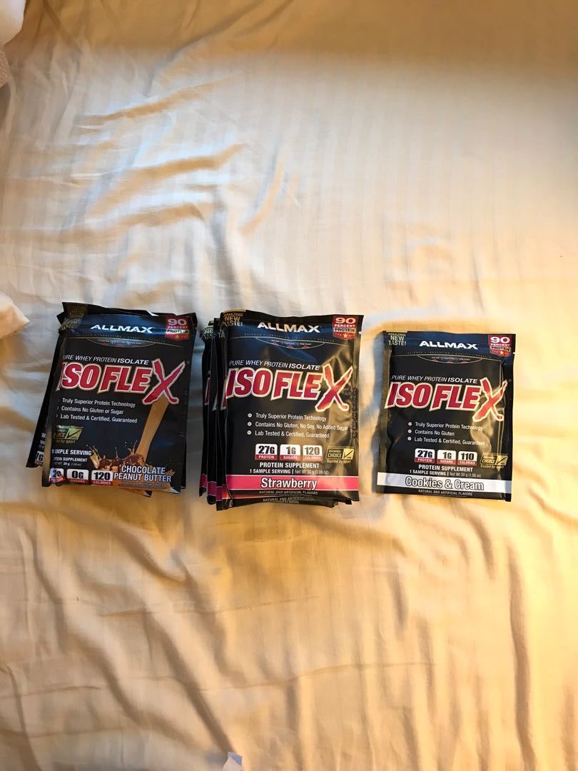 Allmax isoflex whey protein isolate 乳清蛋白粉 #mtrcentral, 健康及營養食用品, 健康補充品 ...