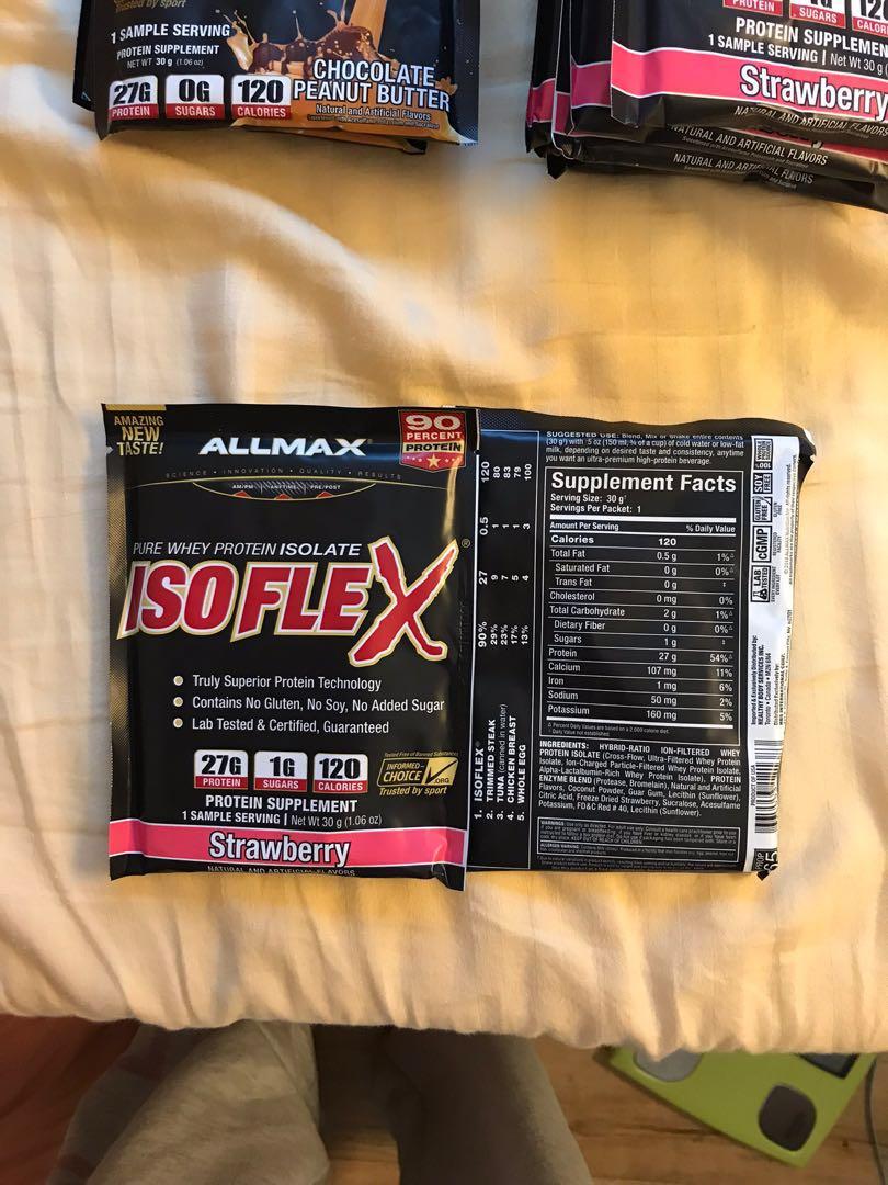 Allmax isoflex whey protein isolate 乳清蛋白粉 #mtrcentral, 健康及營養食用品, 健康補充品 ...