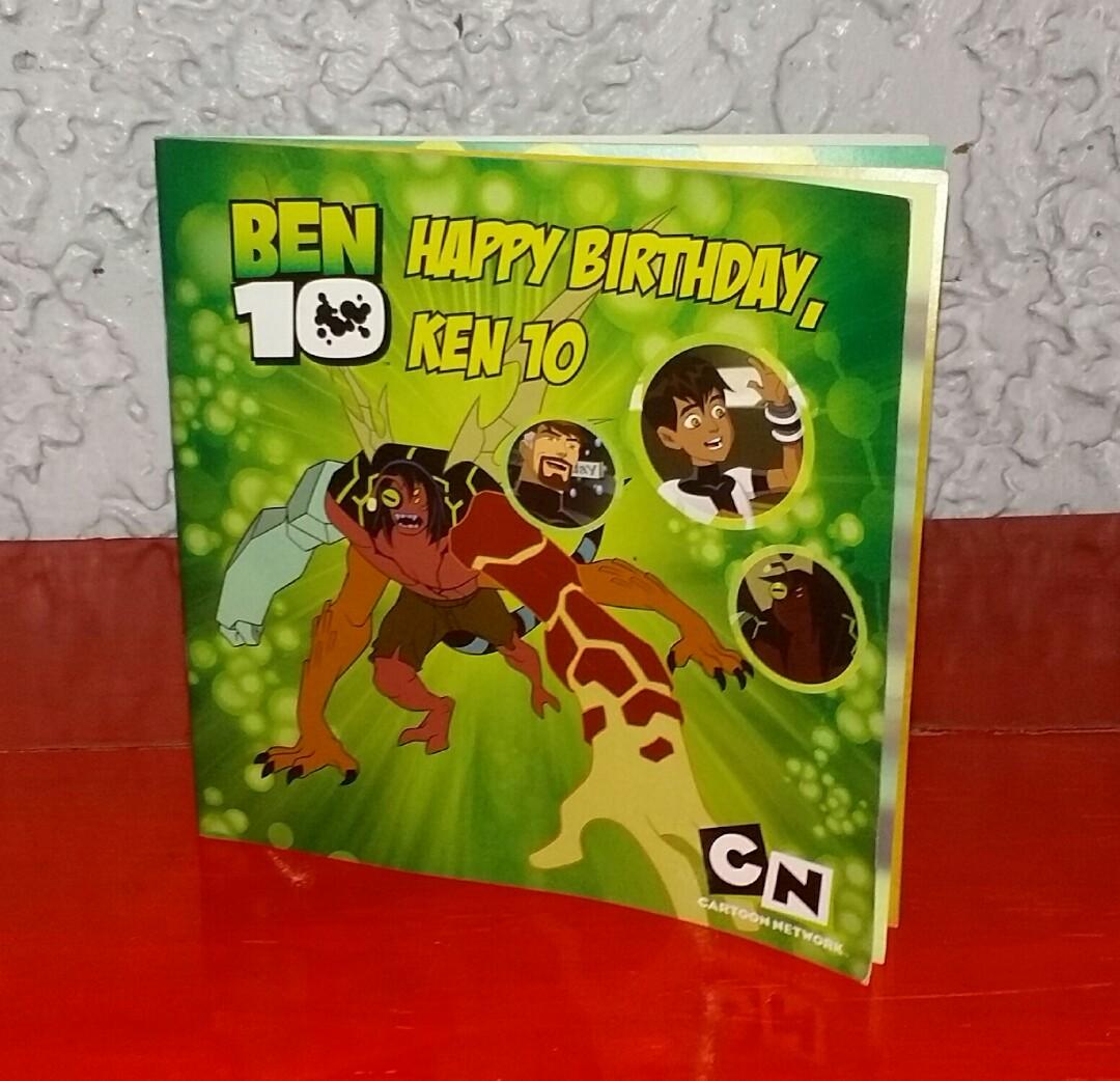 Cartoon Network's BEN 10 Happy Birthday Ken 10 Book, Hobbies & Toys ...