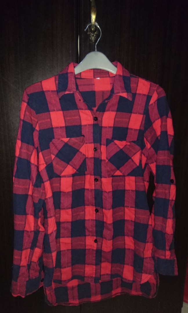 Checkered polo, Women's Fashion, Tops, Blouses on Carousell