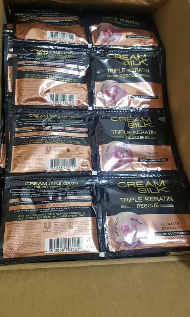 Cream siLk tripLe keratin sachet, Beauty & Personal Care, Bath & Body ...