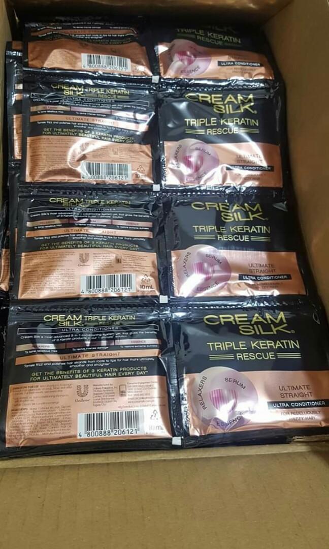 Cream siLk tripLe keratin sachet, Beauty & Personal Care, Bath & Body ...