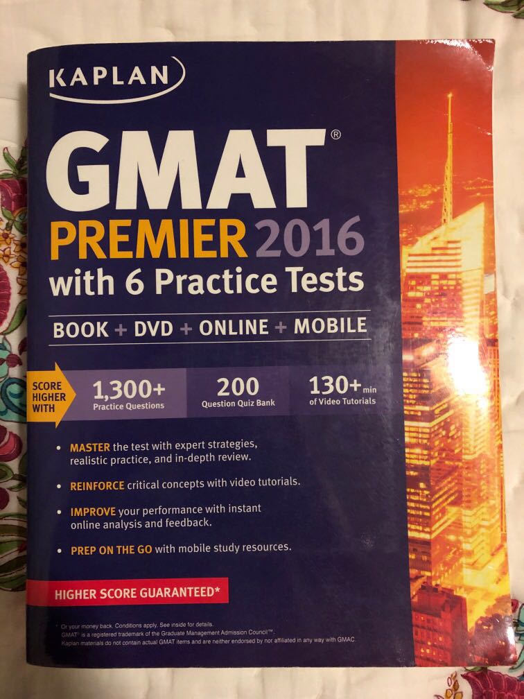 GMAT Kaplan 2016 - Full Original Book + CD - 1090 pages, Hobbies & Toys ...