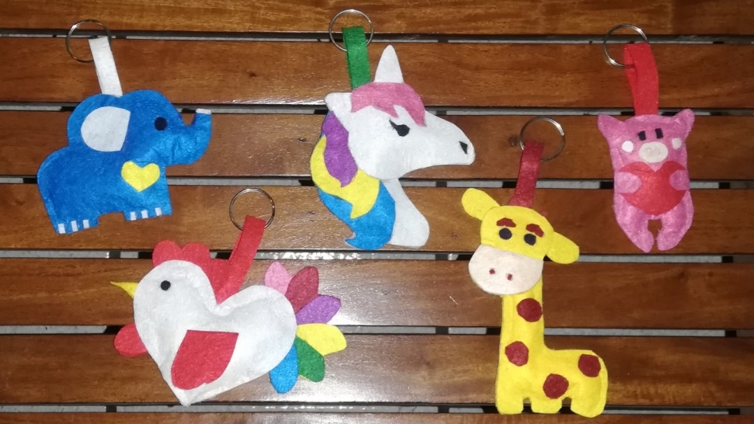Handmade Felt Keychain - MTO, Hobbies & Toys, Stationary & Craft ...