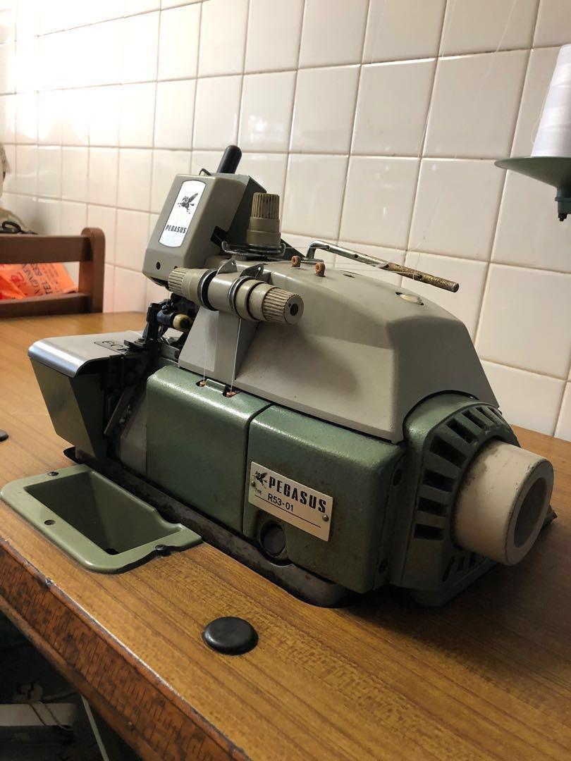 Industrial Pegasus Table Mount Sewing Machine, Model R53-01 With 3 ...