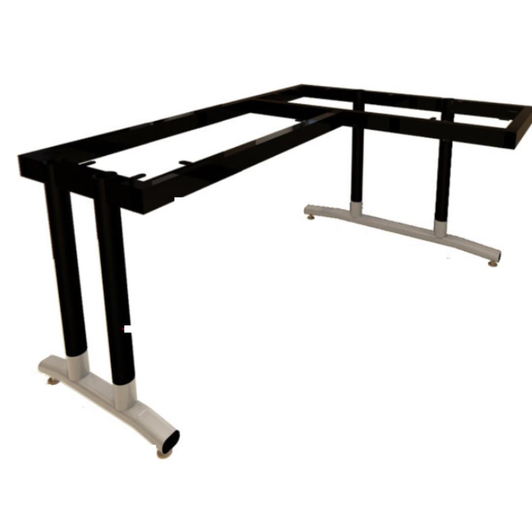 L Shape L-shape Table meja director desk pejabat 1 PC, Furniture & Home ...