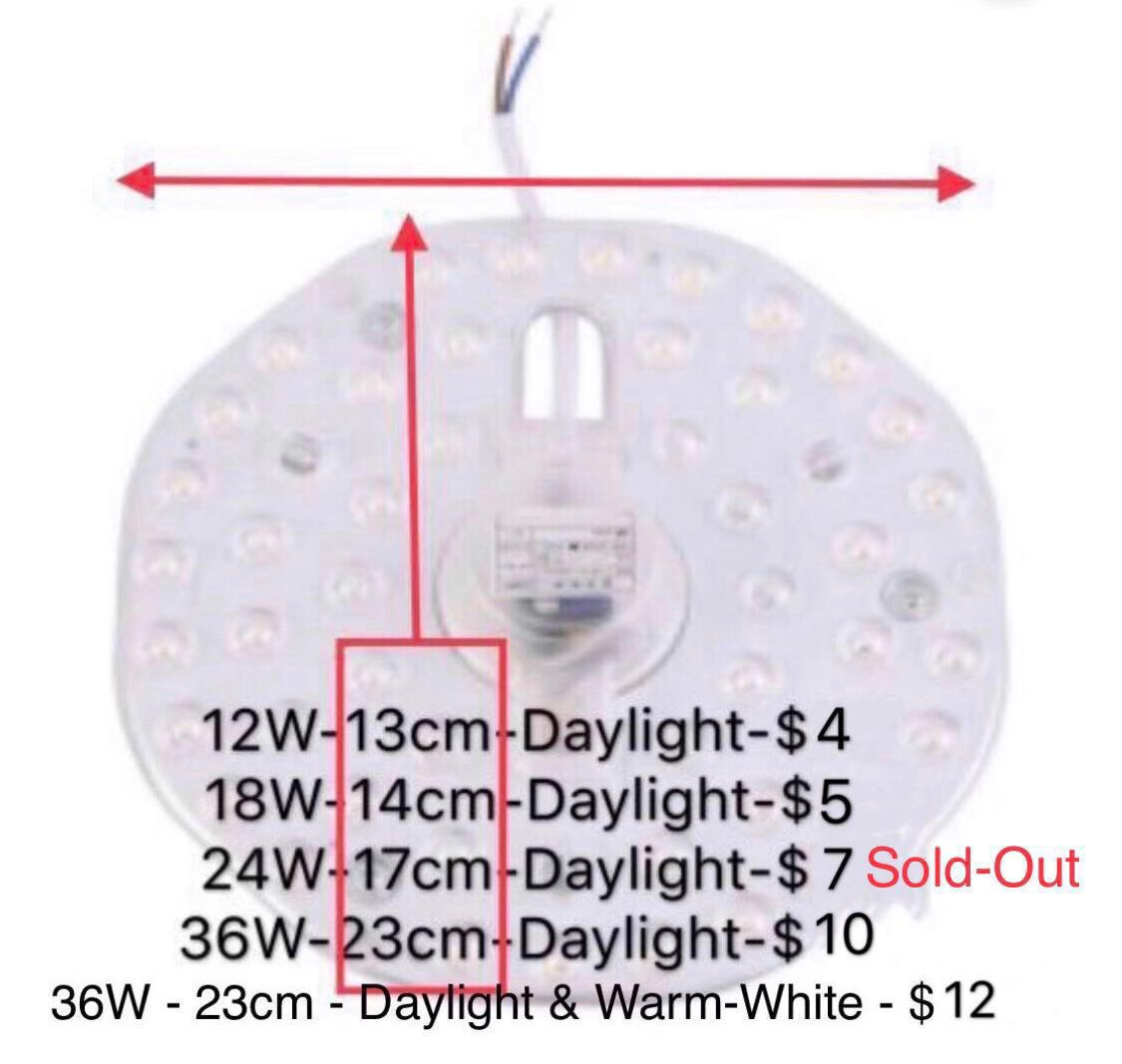 LED Magnetic Replacement ceiling lights, Furniture & Home Living ...