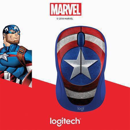 Marvel Captain America Wireless Mouse - Logitech M238, Computers & Tech ...