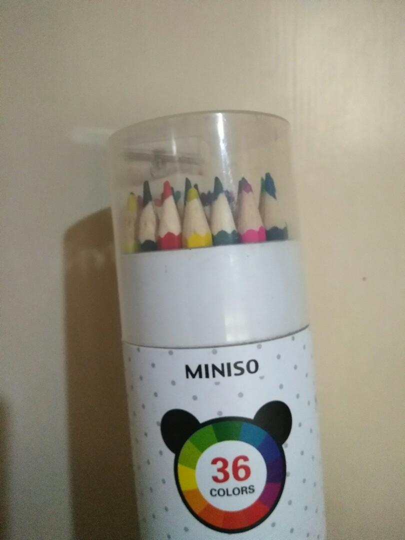 Miniso 36 Colors Color Pencil, Hobbies & Toys, Stationary & Craft ...
