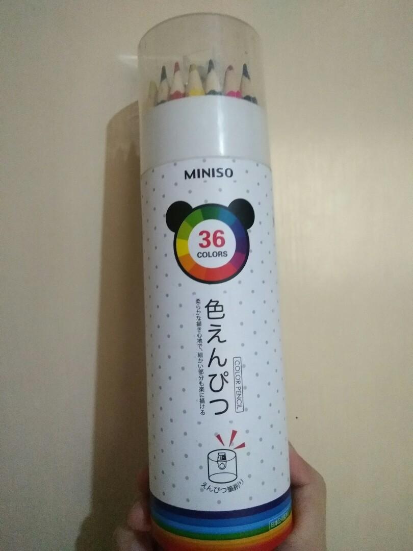 Miniso 36 Colors Color Pencil, Hobbies & Toys, Stationary & Craft ...
