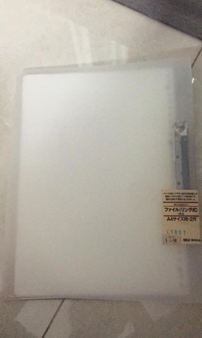 Muji A4 file and paper, Hobbies & Toys, Stationery & Craft, Stationery ...