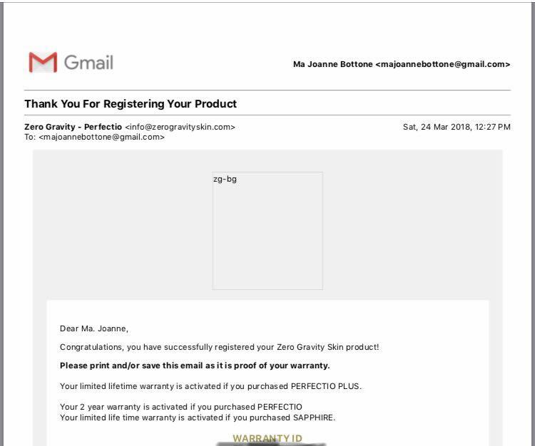 (SOLD) Perfectio by Zero Gravity Infrared Beauty, Beauty & Personal ...