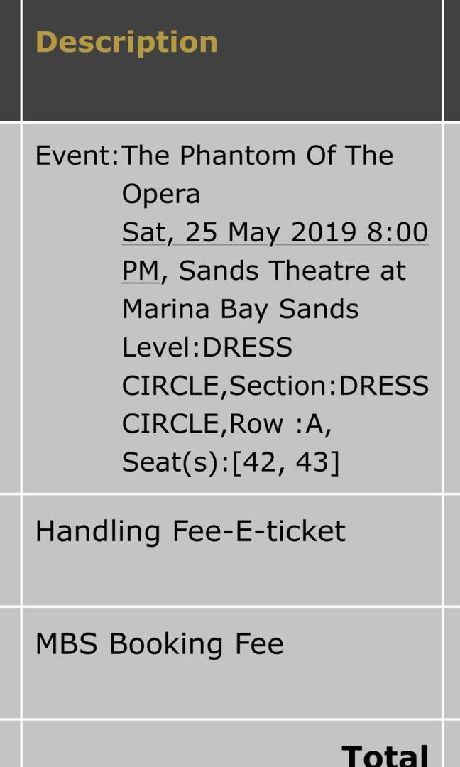 Phantom of the Opera @ MBS, Hobbies & Toys, Memorabilia & Collectibles ...