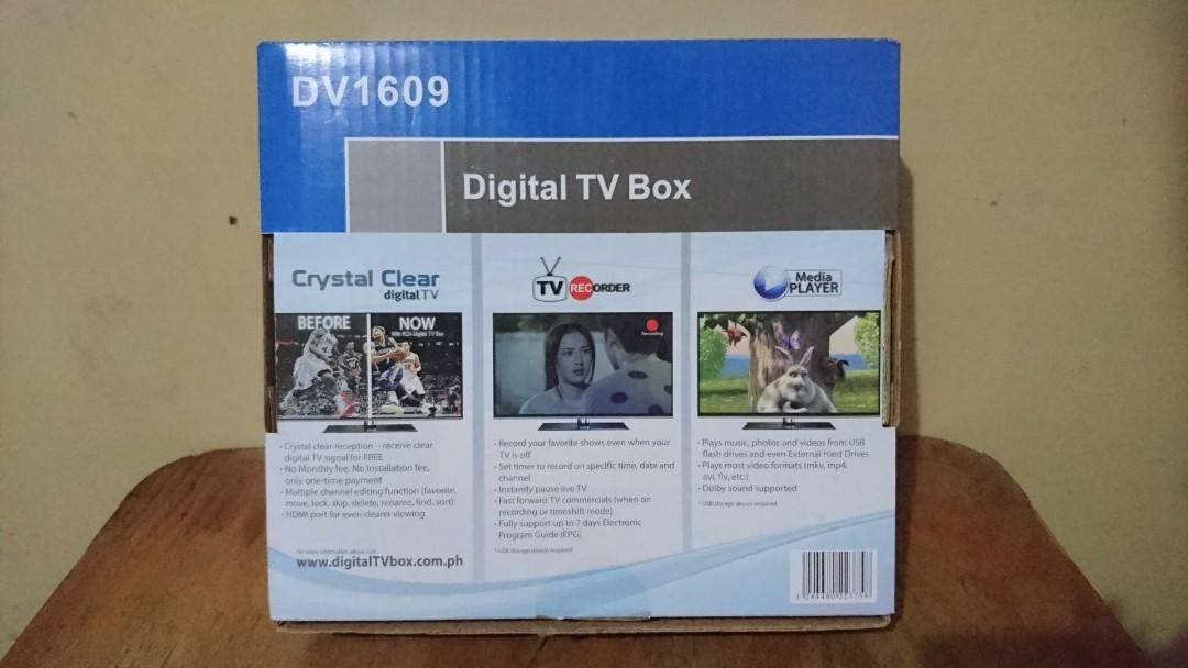 RCA Digital TV Box DV1609, TV & Home Appliances, TV & Entertainment ...