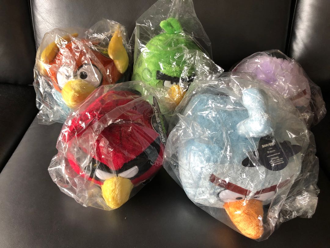 Set of 5 Angry Birds Plush Softtoy, Hobbies & Toys, Toys & Games on ...