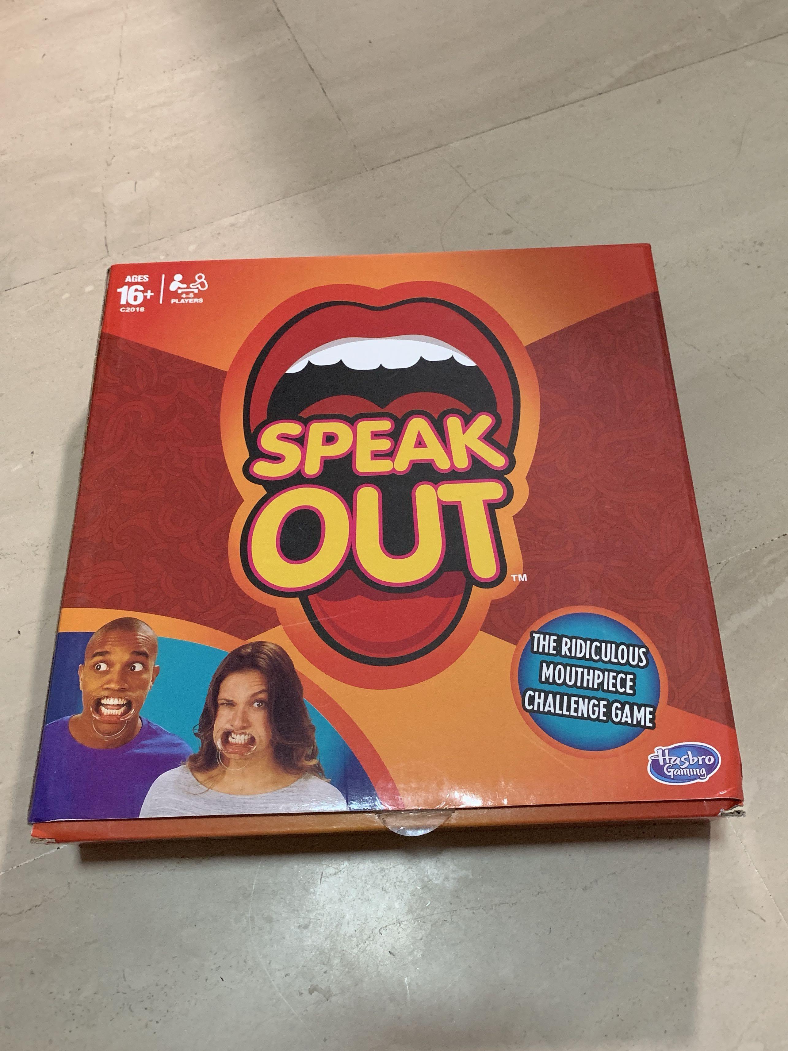 Speak Out Game by Hasbro Gaming, Hobbies & Toys, Toys & Games on Carousell