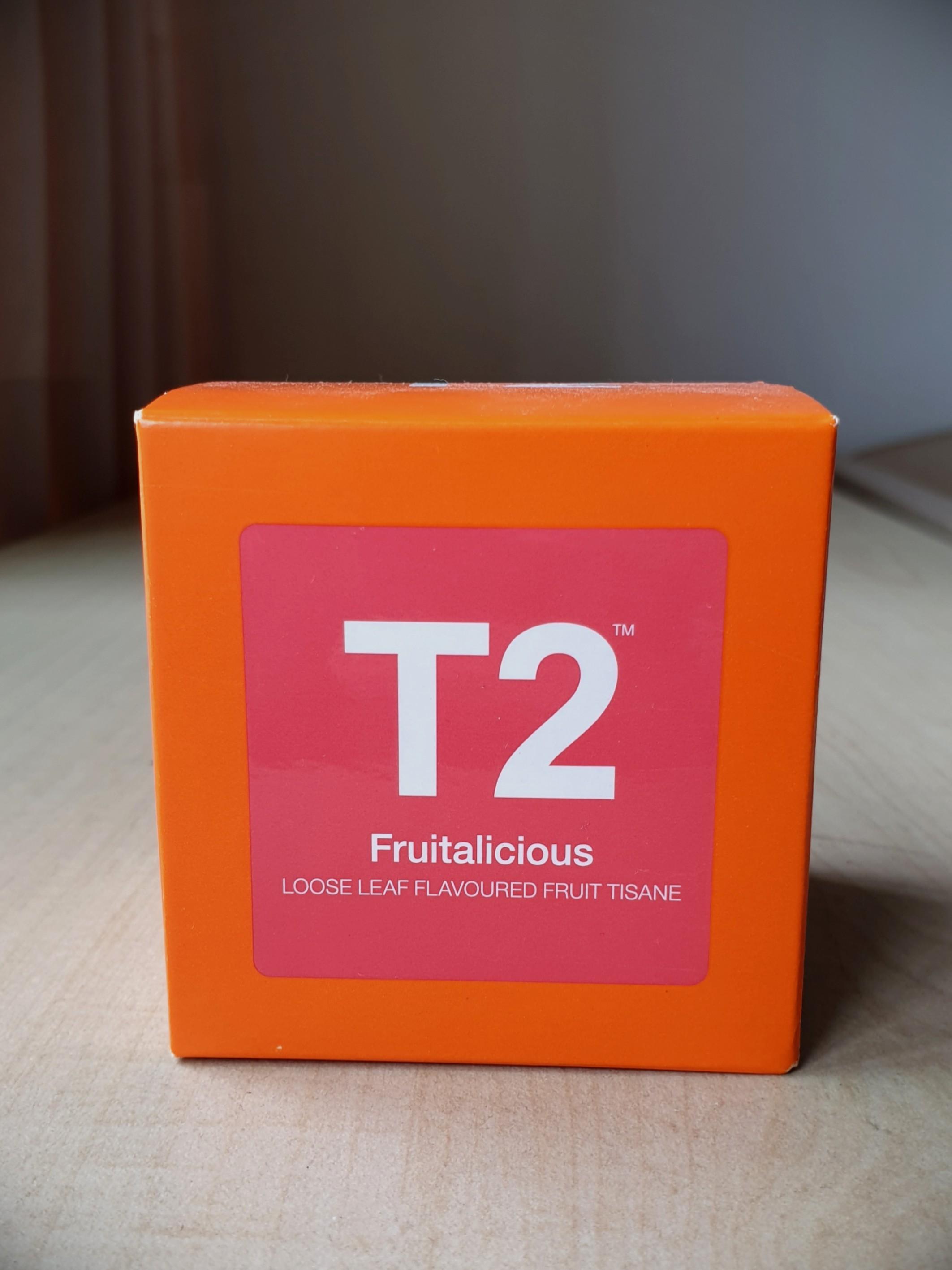 T2 Loose Leaf Flavoured Fruit Tisane Fruitalicious Gift Cube, Food ...