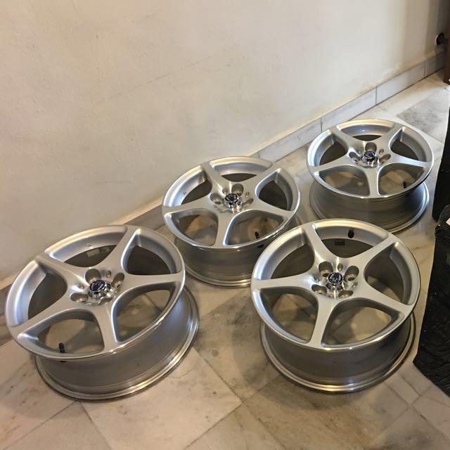 Toyota MRS MR-S genuine staggered wheels, Auto Accessories on Carousell