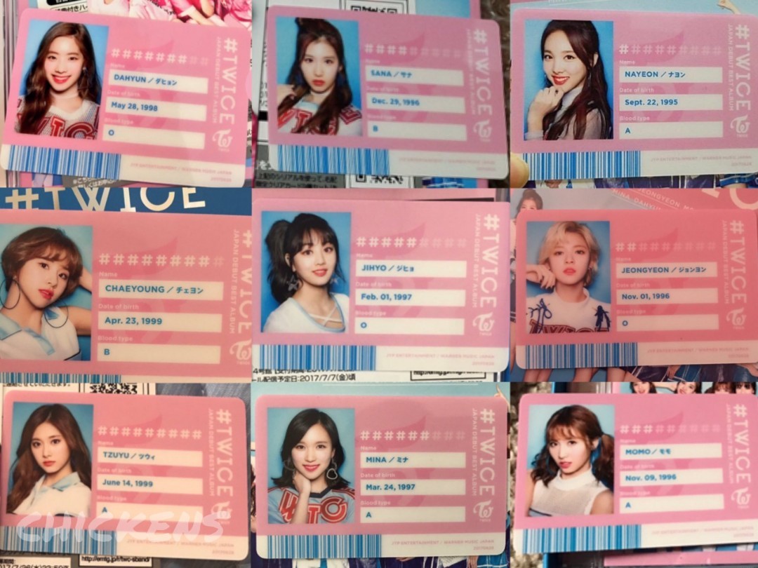 Twice #Twice ID card set, Hobbies & Toys, Memorabilia & Collectibles, K ...