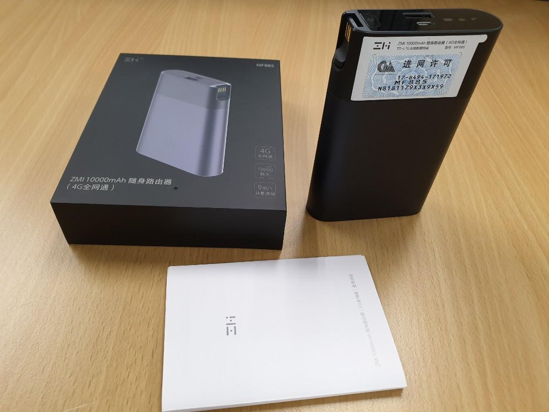 Xiaomi ZMI MF855 4G LTE Mifi Wifi Router 10000mAH power bank, Computers ...