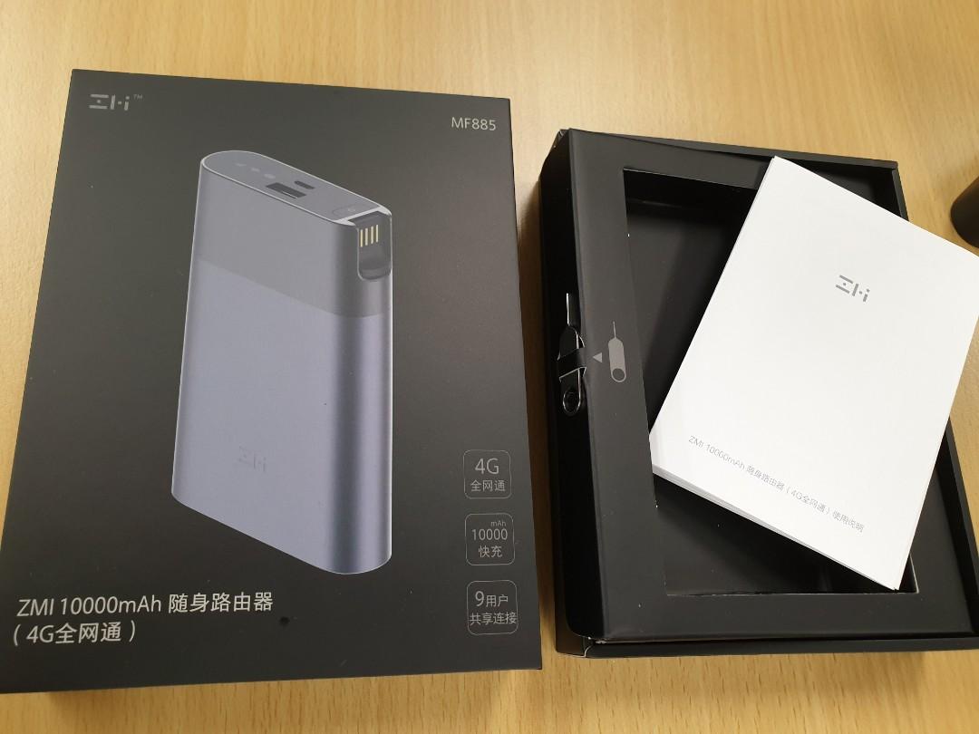 Xiaomi ZMI MF855 4G LTE Mifi Wifi Router 10000mAH power bank, Computers ...