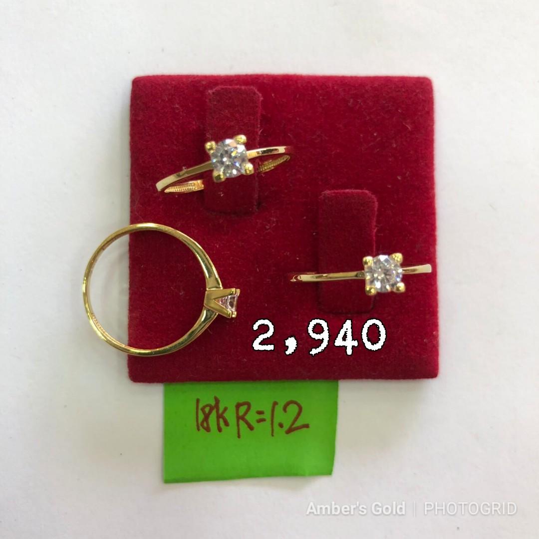 18k Saudi gold LADIES RINGS in assorted designs, Women's Fashion ...