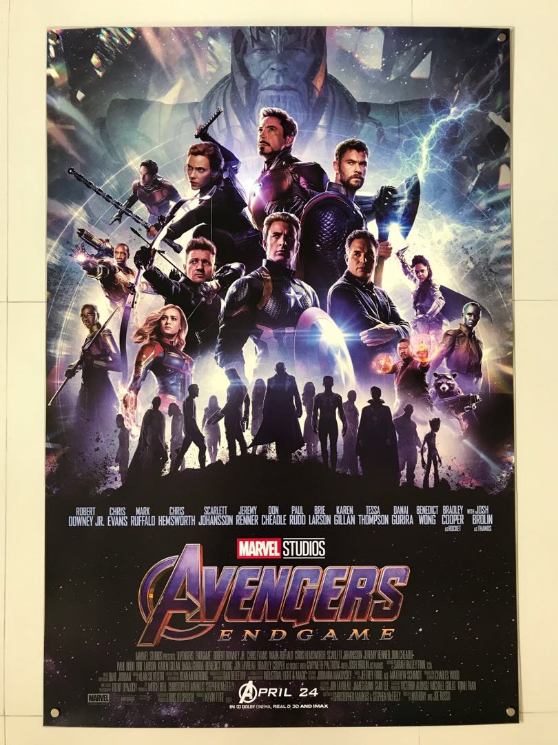 Avengers: End Game Original Double-sided Movie Poster 27x40, Furniture ...
