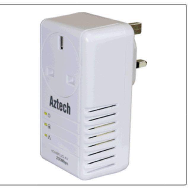 Aztech 200Mbps HomePlug AV Ethernet Adapter with AC Pass Through, 電腦＆科技 ...
