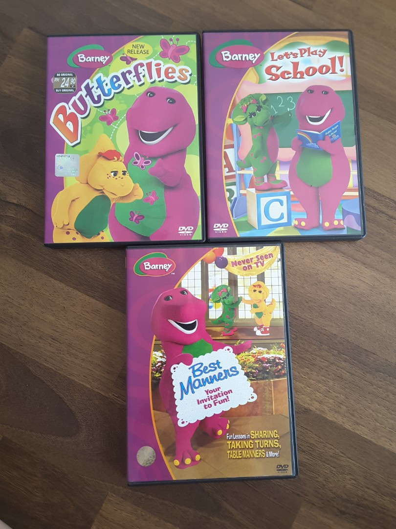 Barney Dvds, Hobbies & Toys, Music & Media, CDs & DVDs on Carousell