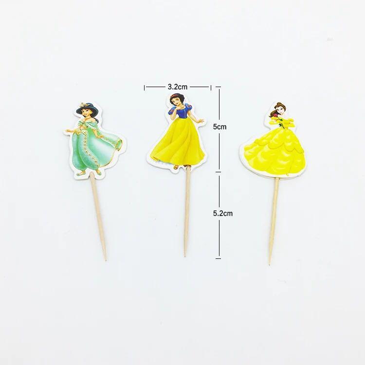 Disney Princess party supplies - Princess cupcake toppers / dessert ...