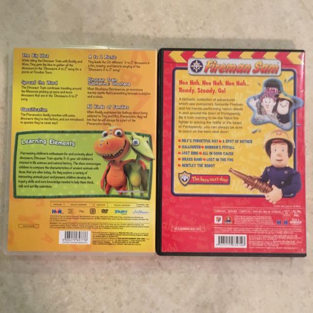 DVD Dinosaurs & Fireman Sam, Hobbies & Toys, Toys & Games on Carousell