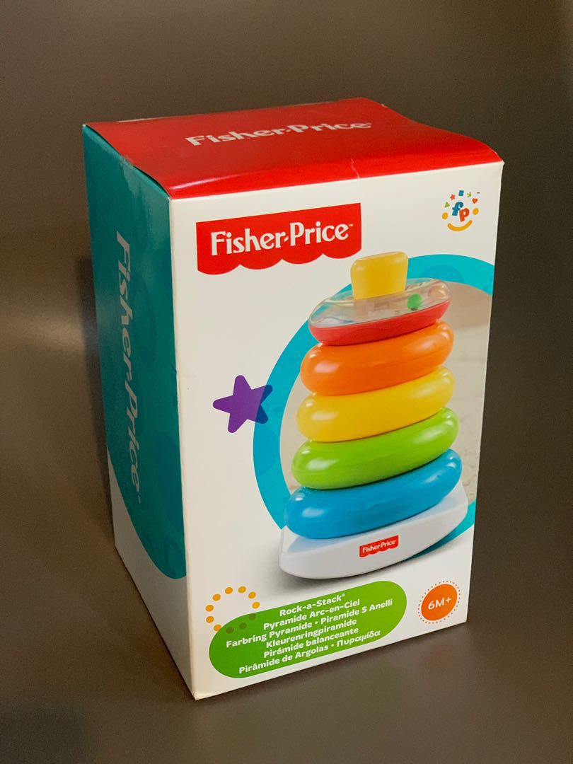 Fisher-Price Rock-a-Stack colourful stacking rings, Hobbies & Toys ...