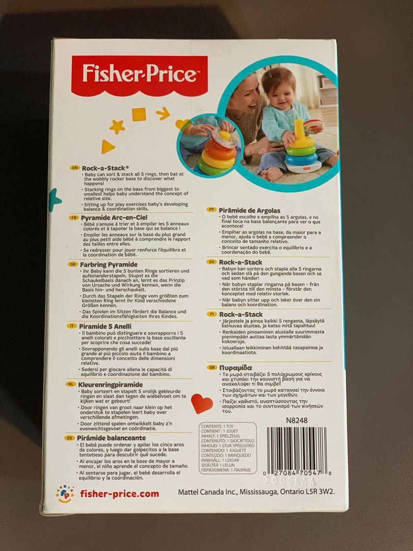 Fisher-Price Rock-a-Stack colourful stacking rings, Hobbies & Toys ...