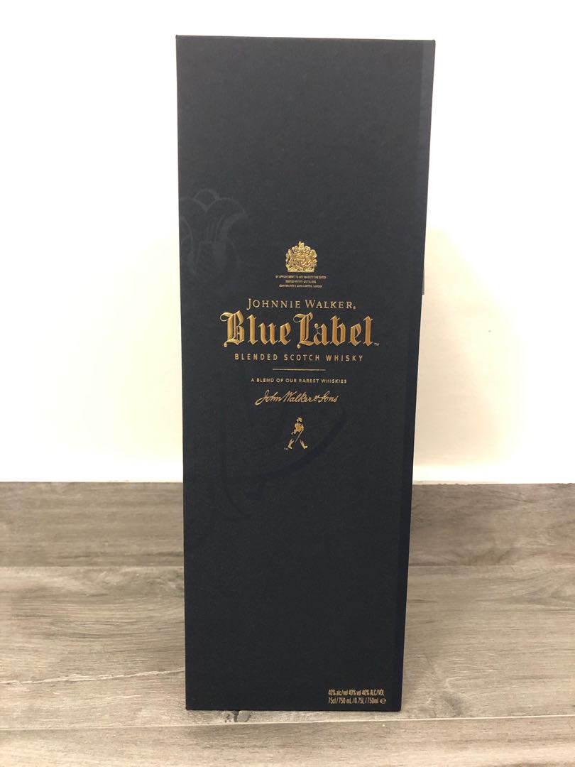 Johnnie Walker Blue Label 750ml, Food & Drinks, Alcoholic Beverages on ...