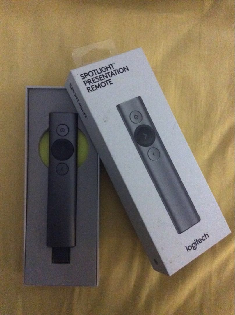 Logitech Spotlight Presenter Remote - Slate, Audio, Portable Audio Accessories on Carousell