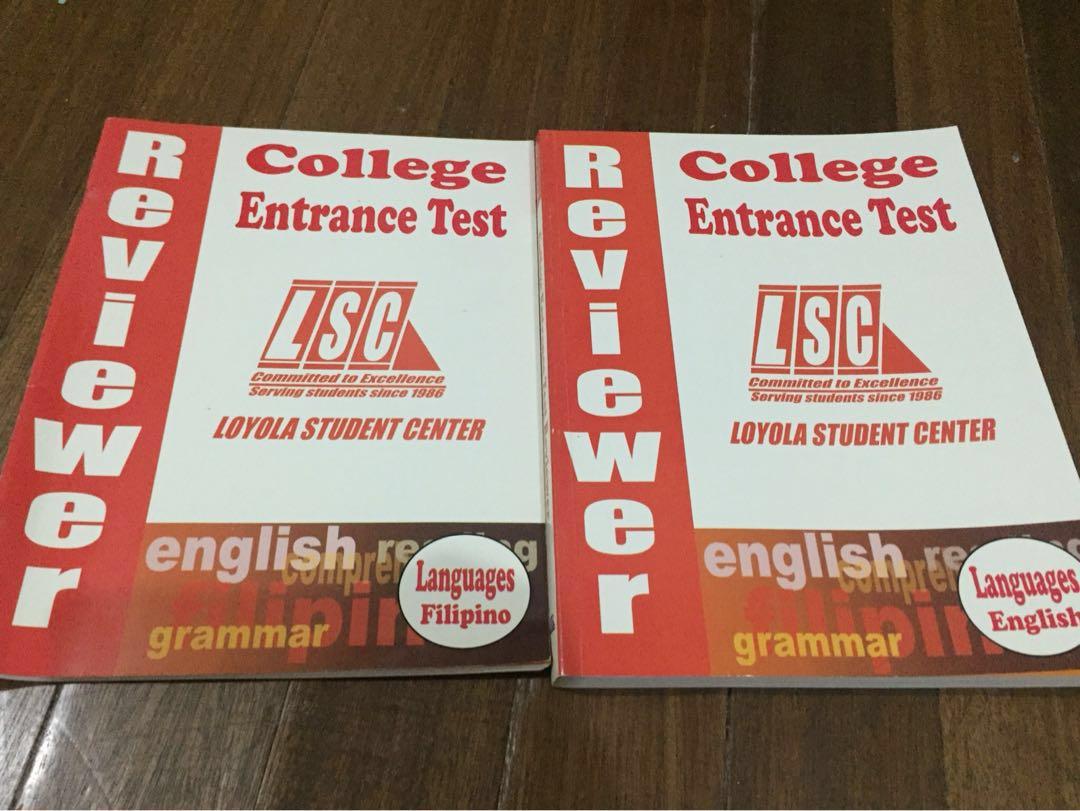 LSC College Entrance Test Reviewer in ENGLISH, Hobbies & Toys, Books ...