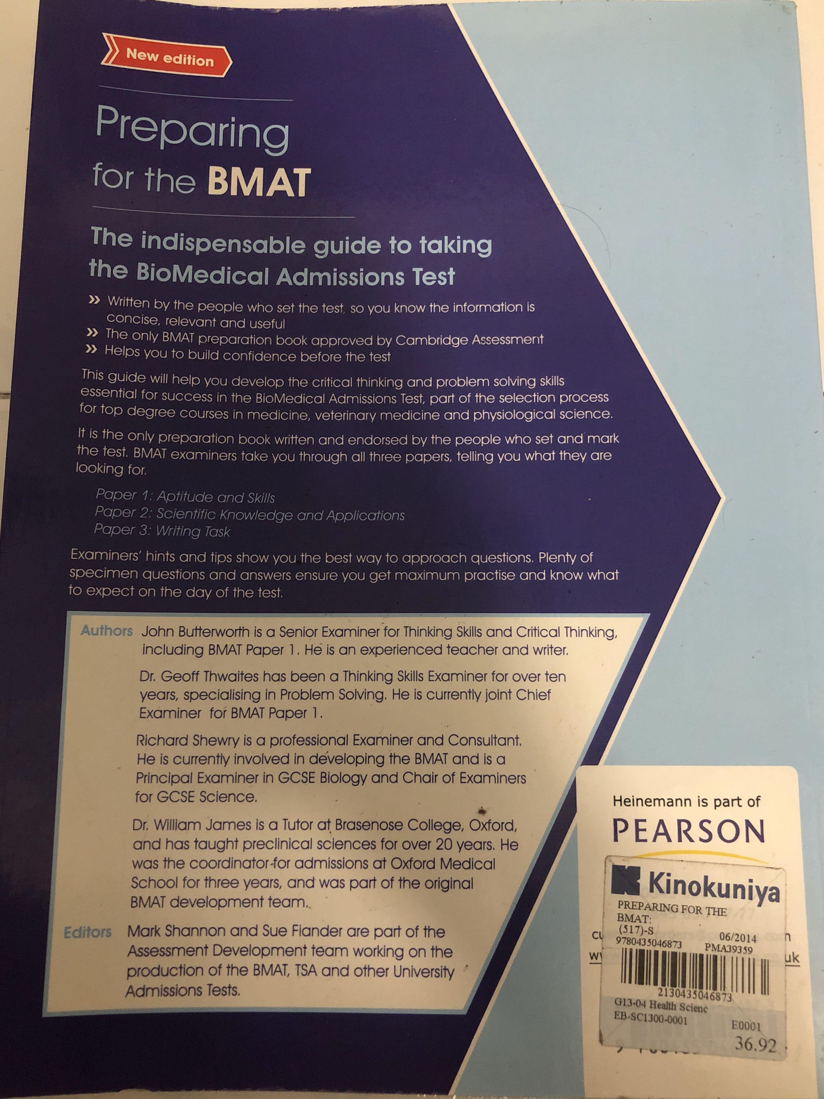 Official BMAT Guide, Hobbies & Toys, Books & Magazines, Assessment ...