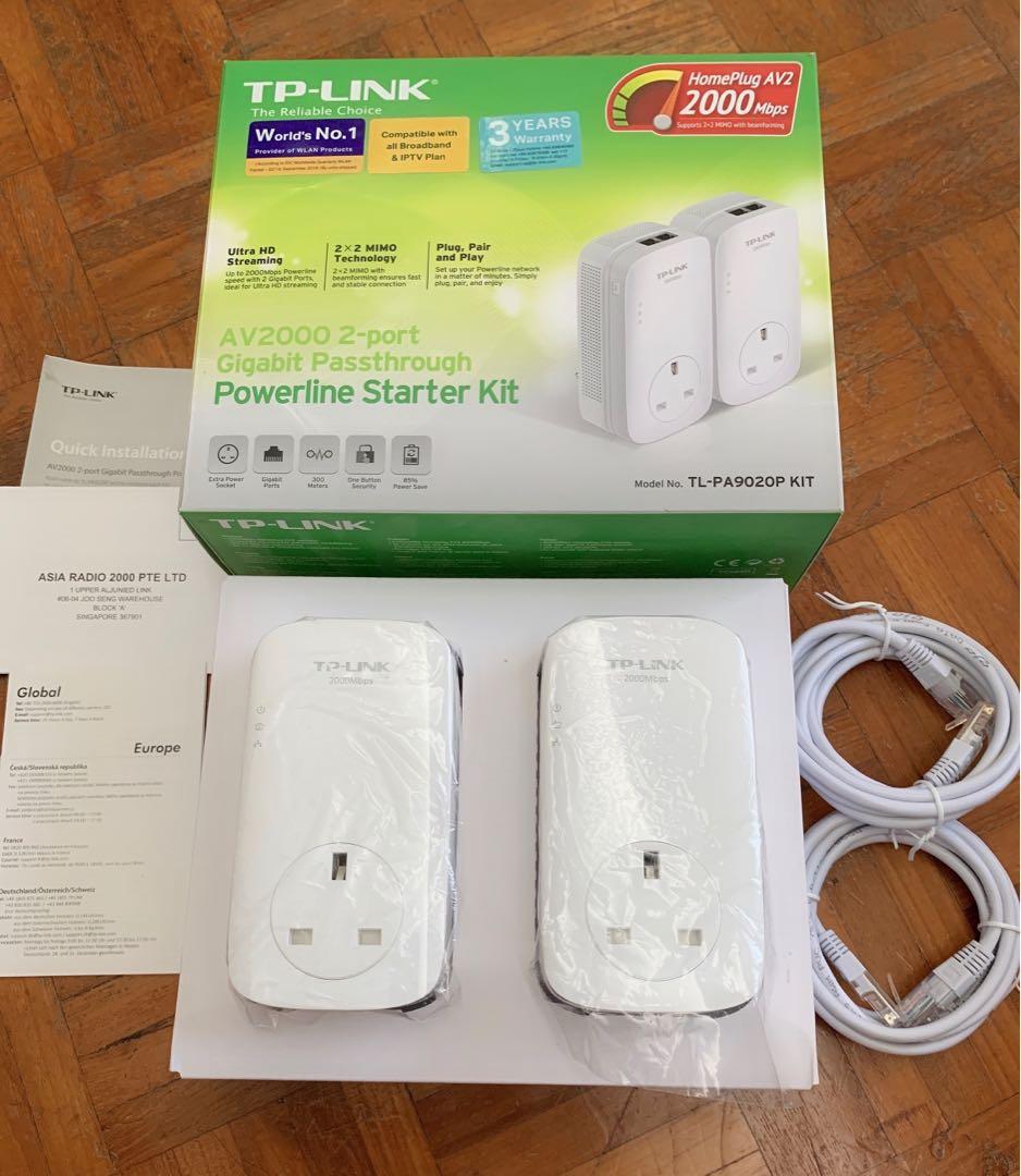TP LINK AV2000 Powerline /WiFi Boaster/Router, Computers & Tech, Parts ...