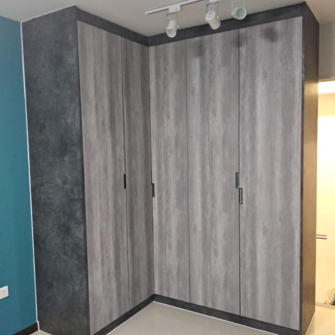 Unique L-Shape Full Height Wardrobe, Furniture & Home Living, Others on ...