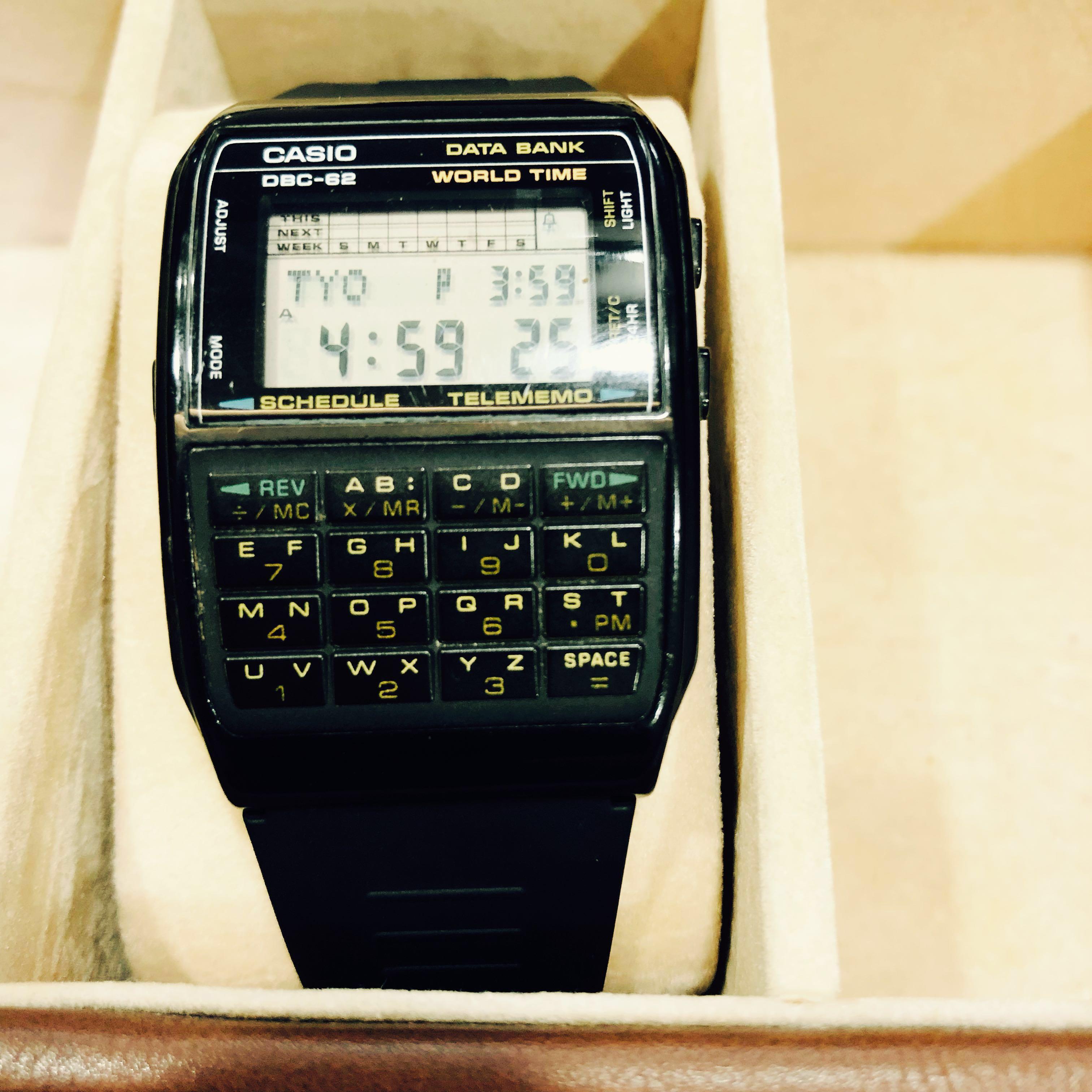 Vintage CASIO DBC-62 1980s, Mobile Phones & Gadgets, Wearables & Smart ...