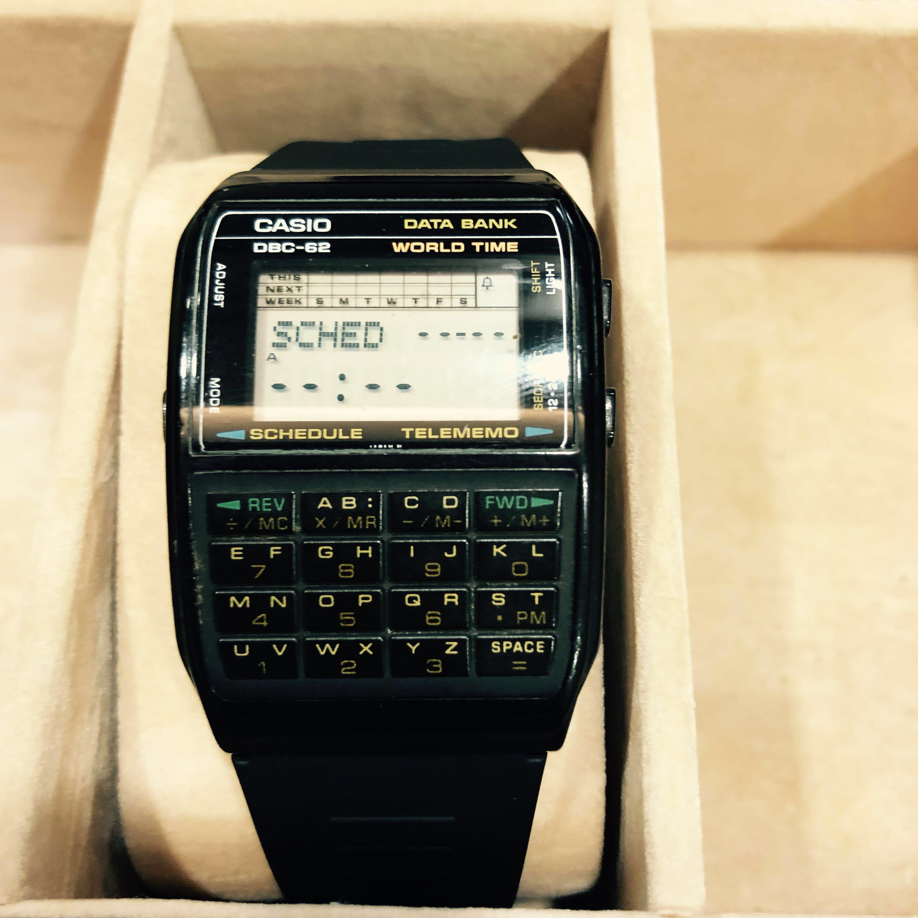 Vintage CASIO DBC-62 1980s, Mobile Phones & Gadgets, Wearables & Smart ...