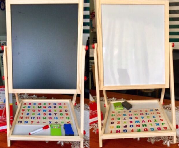 Wooden easel learning writing board, Babies & Kids, Baby Nursery & Kids ...
