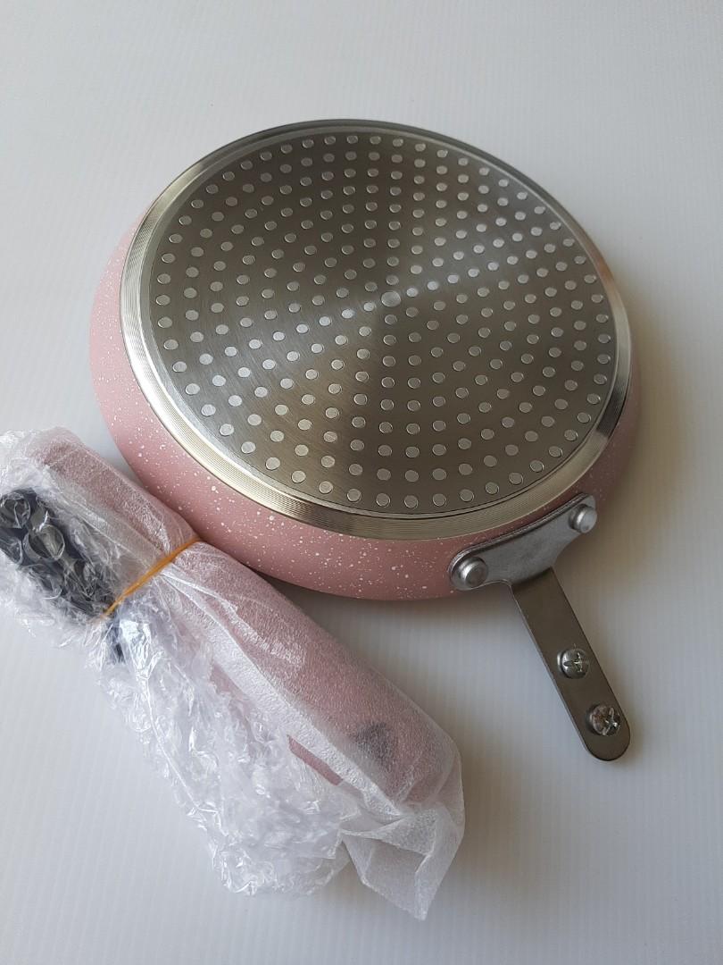 6" Mille crepe pan pancake pan flat-bottom pink frying pan, Furniture ...