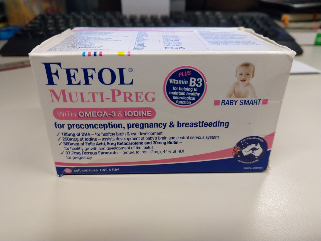 澳洲FEFOL孕婦維他命丸, 兒童＆孕婦用品, 護理及餵哺, 護理及餵哺 - 母乳及奶瓶 - Carousell