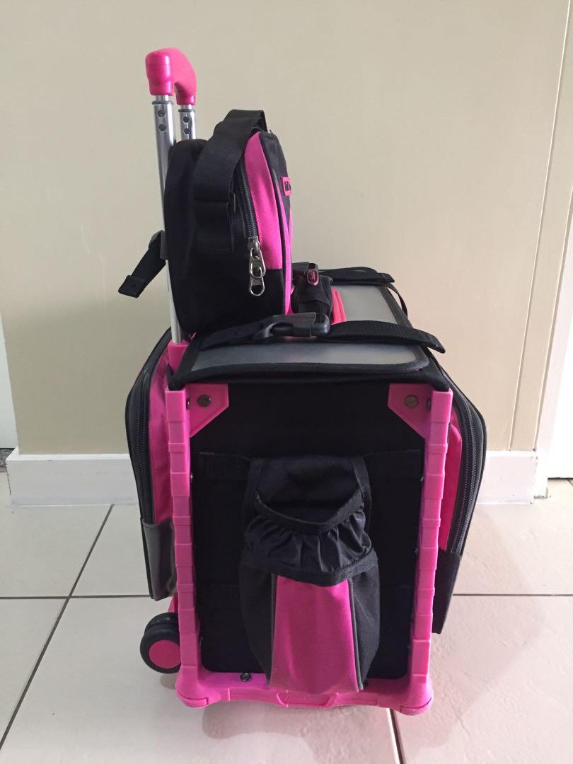 HAWK 6-wheel Trolley School Bag, Babies & Kids, Going Out, Strollers on ...