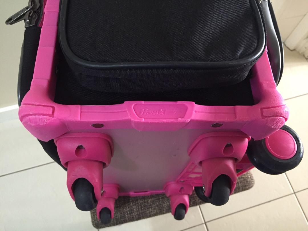 HAWK 6-wheel Trolley School Bag, Babies & Kids, Going Out, Strollers on ...