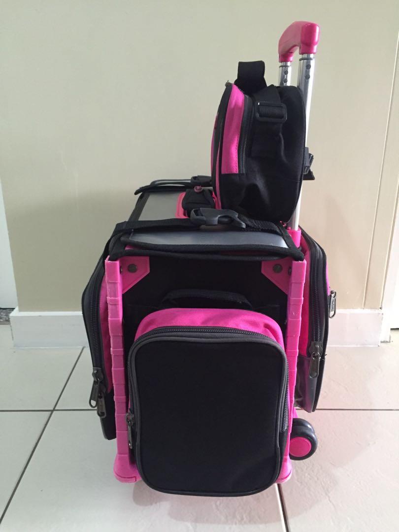 HAWK 6-wheel Trolley School Bag, Babies & Kids, Going Out, Strollers on ...