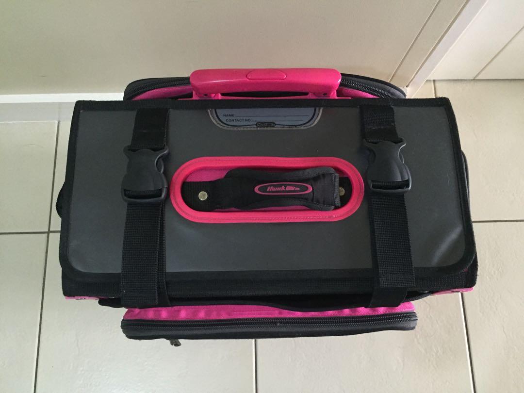 HAWK 6-wheel Trolley School Bag, Babies & Kids, Going Out, Strollers on ...