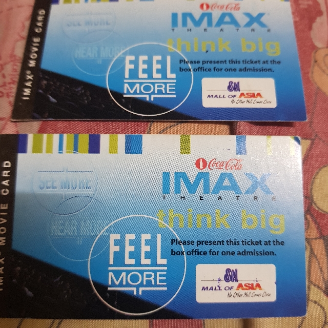imax moa, Tickets & Vouchers, Store Credits on Carousell